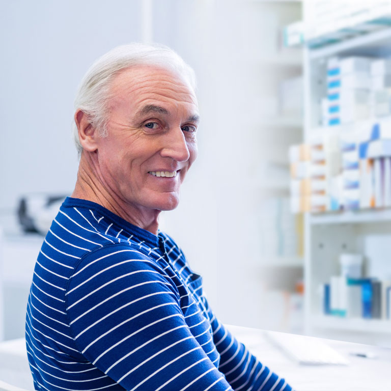 Elderly-at-Pharmacy | Lifecare Rx Compounding Pharmacy, Oakville